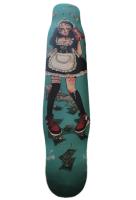 China Private Label Hardwood Longboard Deck Patterned Dancing Longboard For Beginners for sale