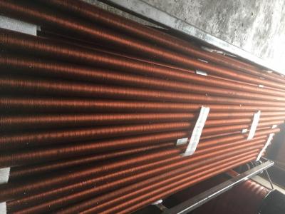 China Tension Wound Single Row Flat Fin Tube For Air Cooled Condenser for sale