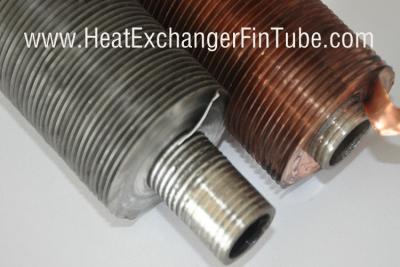 China Embedded Fluted Carbon Steel Seamless Single Row Flat Fin Tube 0.5mm thickness for sale