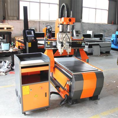 Cina Falegnameria di legno del PVC della macchina del bordo della testa della macchina del router di CNC doppia in vendita