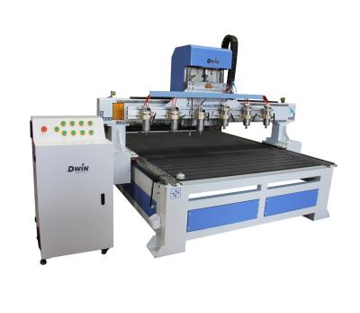 Cina tagliatrice acrilica di CNC del multi delle teste di taglio del vetro del macchinario specchio del taglio in vendita
