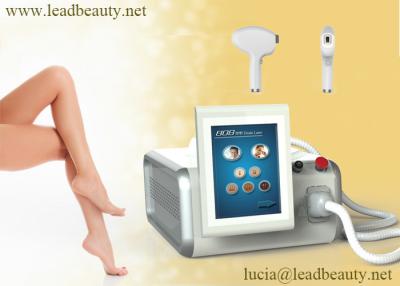 China 10 Germany laser bars 808nm diode laser / diode laser machine / 808 hair removal machine with 10 inch screen for sale