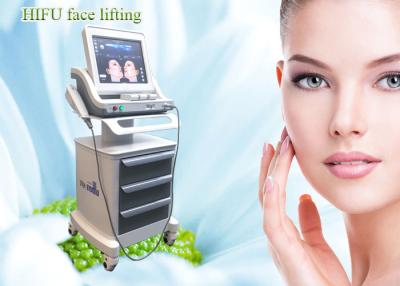 China 10,000 shots hifu face lifting machine / korea imported ultrasound hifu machine 1.5 / 3 / 4.5, 13mm heads for sale