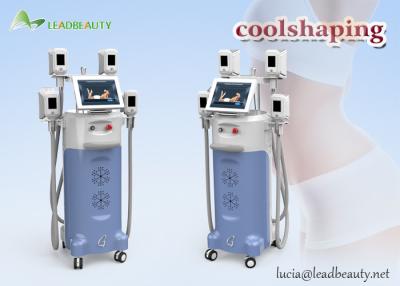 China 2-3cm fat reduction Cryolipolysis slimming machine / 4 heads fat freezing machine / coolsculpting for sale