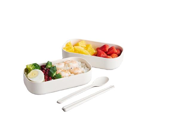 Quality Non-Thermos Bamboo Fiber Bento Box BPA Free No Melamine Sustainable for Picnic for sale