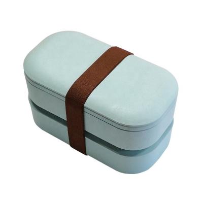 China Adult On-the-go Bamboo Fiber Microwavable Meal Prep Container with Custom Logo and Lid for sale