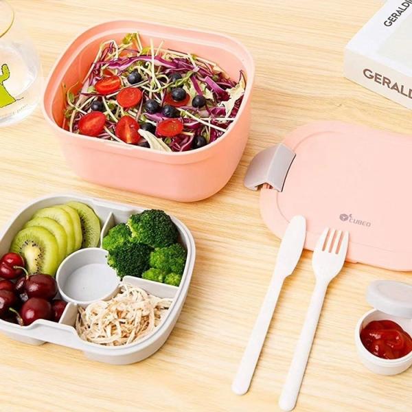 Quality PP Plastic Type Custom Large Capacity Food Container Kids Bento Snack Box for for sale