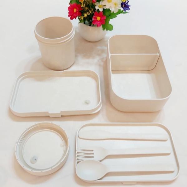Quality 480ml Microwave Safe Soup Cup for Kids Made of Bamboo Fiber BPA Free and Eco for sale