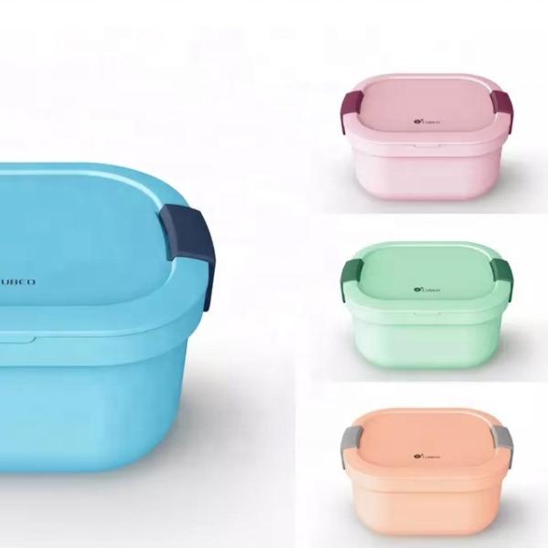 Quality Multifunctional Rectangle Eco BPA Free Plastic Salad Fridge Storage Container for sale