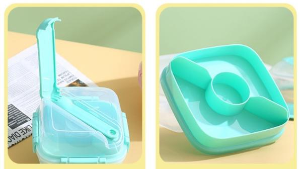 Quality Kids Lunch Box BPA-Free Plastic Salad Container Fridge Storage Container 168*181 for sale