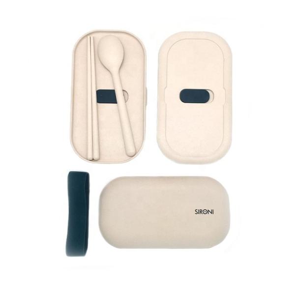 Quality Dual Tier Leak Proof High Capacity Kids Bento Box with Cutlery TF109 for sale