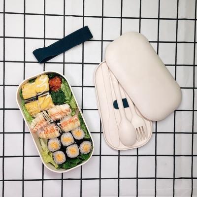 China Food Grade Lunch Box with Cutlery Spoon Fork Knife Custom and Reusable for sale