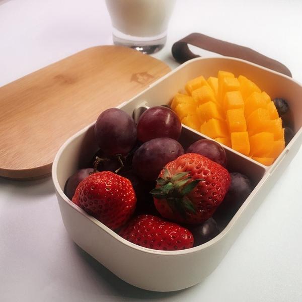 Quality Pink 1-Layer Bamboo Lid Custom Eco Fridge Plastic Food Grade Bento Lunch Box for for sale