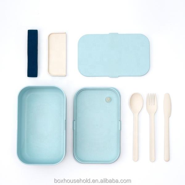 Quality Microwavable Lunch Box Eco Bamboo Fiber Plastic for Adults and Teenagers for sale