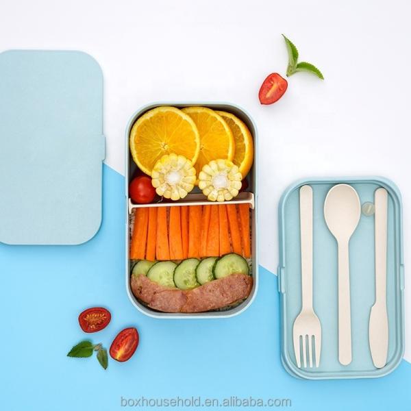 Quality Microwavable Lunch Box Eco Bamboo Fiber Plastic for Adults and Teenagers for sale