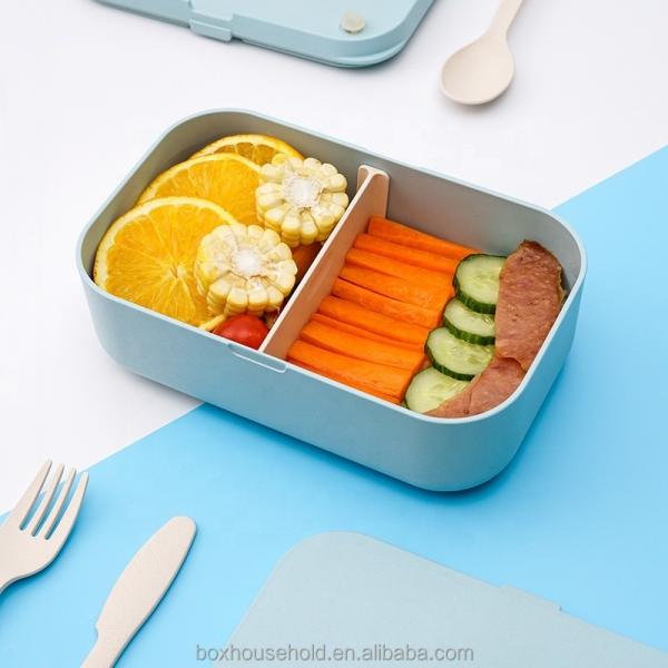 Quality On-the-go Food Grade Custom Logo Eco Microwave Safe Leak-proof Bamboo Fiber for sale