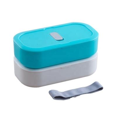 China 1200ml Custom Logo Eco PP Lunchbox BPA Free Double Decker Portable for Kids and Adults for sale