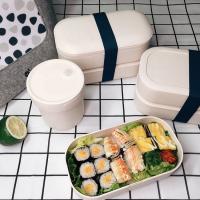 China Rectangle 3 Compartiment Microwave Safe Custom Potluck Lunch Box with Movable Divider for sale