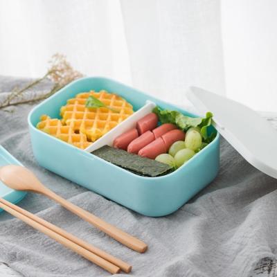 China Custom Design Adult Packaging Lunch Box with Cutlery and Reusable 1000ml Capacity for sale