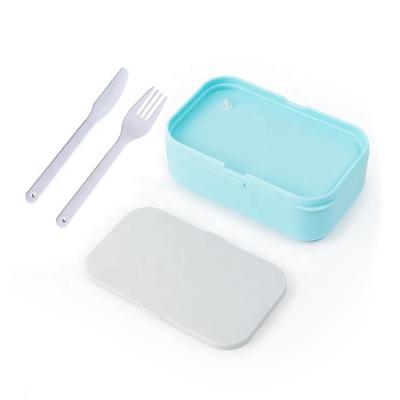 China Custom Design Adult Packaging Lunch Box with Cutlery and Reusable 1000ml Capacity for sale