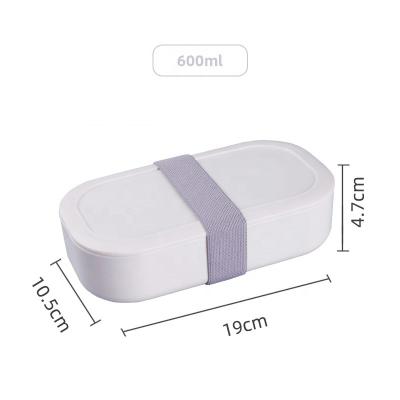 China T112Single Tier  Bento Lunch Box and Cup 0-1L, 600ml 188*103*50.8 mm for sale