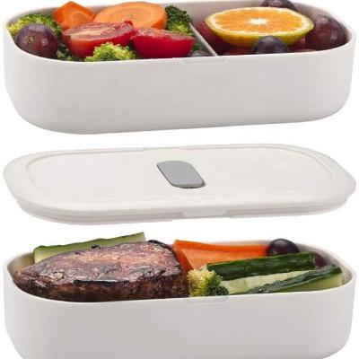 China Food BPA Free Eco Friendly Microwavable 2-layer Insulated Bento Boxes for Adults and Kids for sale