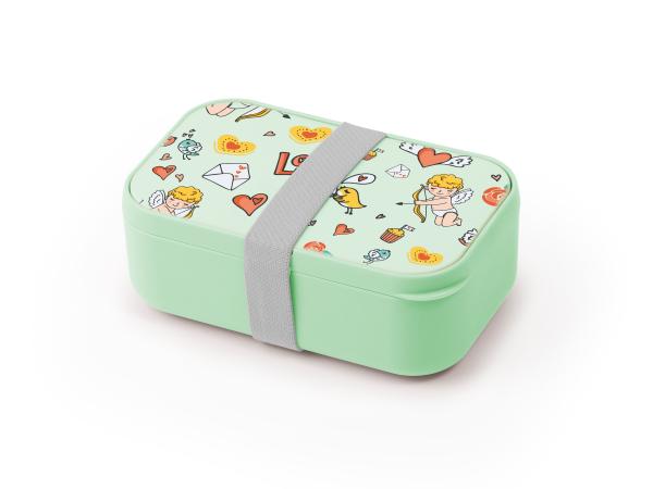 Quality Customized T105 Snackbox Lunchbox with Cutlery Fork Spoon Knife BPA Free and for sale