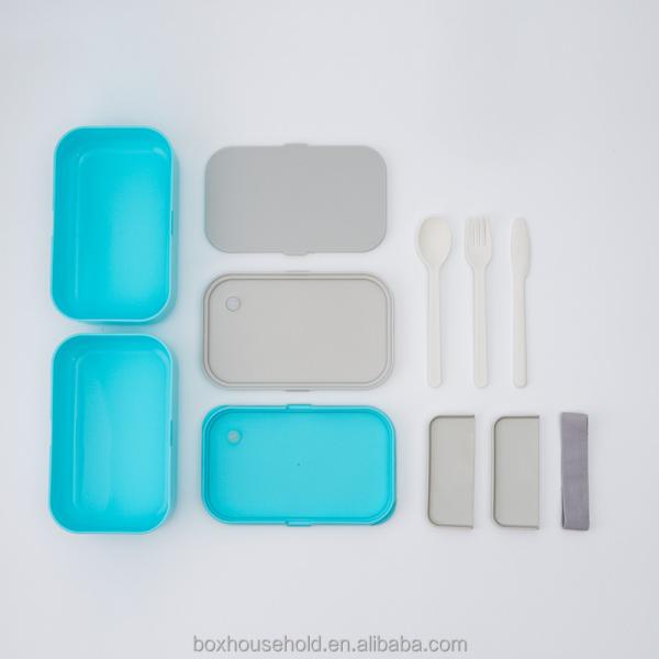 Quality Customized T105 Snackbox Lunchbox with Cutlery Fork Spoon Knife BPA Free and for sale