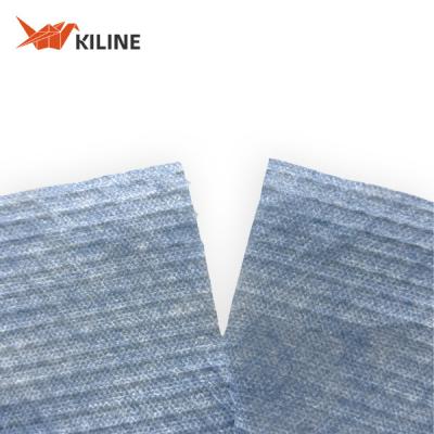 China Houtpulp PP gewalste wegwerpdoek Blauwe kleuren Reinigingshanddoeken Op maat for sale
