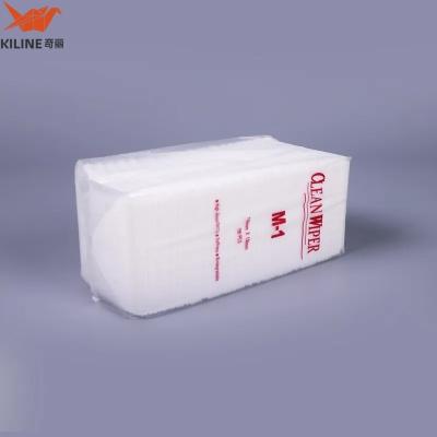 China 100% Polyester 25cm Disposable Industrial Cleanroom Non Woven Spunlace Polyester Fabric for Wipes for sale