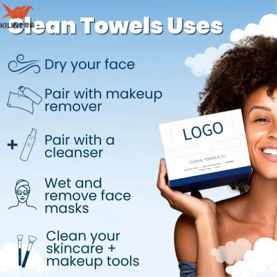 China 100% organic cotton soft face hand cleansing wipes for sale