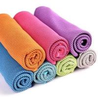 China KILINE Custom Package Pattern Soft Breathable Quick Drying Recycled Plastic Microfiber Ice Cold Towels for sale