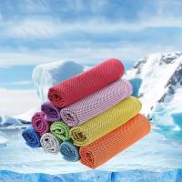 China KILINE Custom Package Pattern Soft Breathable Quick Drying Recycled Plastic Microfiber Ice Cold Towels for sale
