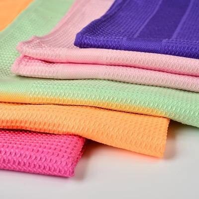 China KILINE Magic Microfiber Waffle 40x60cm Absorbent Cloth Lint Free Waffle Kitchen Towel Reusable Multi-purpose Kitchen Weave Towel for sale