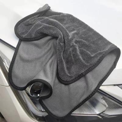 China KILINE High Quality 1200gsm 600gsm Custom Size Car Wash Towel Twisted Loop Microfiber Car Drying Towel for sale