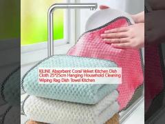 KILINE Microfiber Keukendop Handdoek Afwasdoek Rag Niet-klevend Verdikte afwastafel