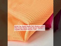 350GSM Microvezel Wafel Theedoek 40x60cm Absorberend Pluisvrij