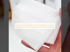 KILINE Free Samples Restaurant Single Pack Cleansing Wet Wipes Individual Wrapped Face Hand Wet Wipes
