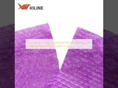 Eco-vriendelijk Purper Wegwerpkeuken Wiping Stof Reiniging Handdoeken Rollen Custom Logo