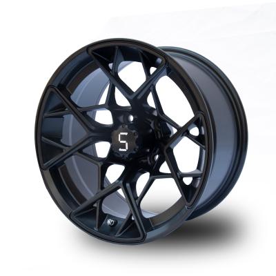 Cina Il carretto di Matte Black Aluminum Alloy Golf spinge lo stile esclusivo a 14 pollici in vendita