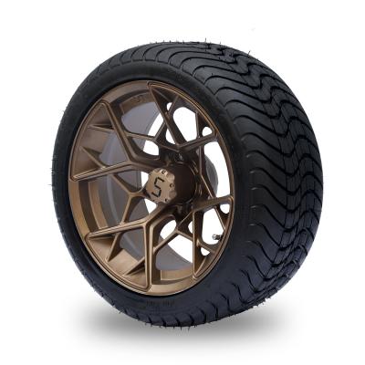 중국 브론즈 14 인치 골프 카트 바퀴 및 타이어 캄보 225/30-14 4PLY 도트는 찬성했습니다 판매용