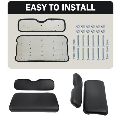 Cina Shuran Black Front Seat Cushions For EZGO TXT Easy Installation in vendita