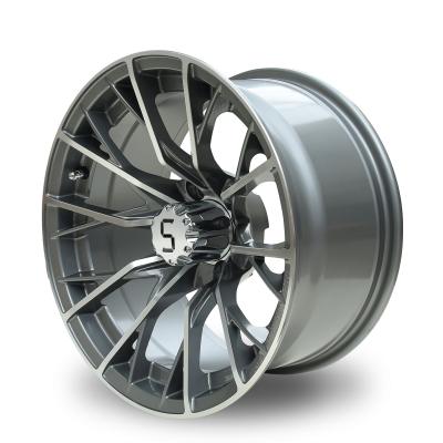 Cina Nuovo arrivo 14 pollici ruote del carrello da golf meccanizzato / gunmetal ET-25 supporto personalizzato in vendita