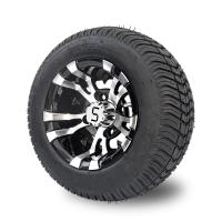 Quality 10 Inch Golf Cart Wheel And 205/50-10 DOT Street Tire Combo -25 Offset 4x4 Bolt for sale