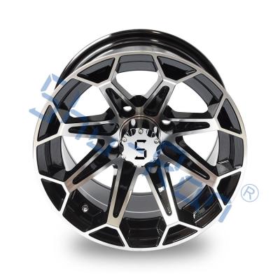 Cina Carro da golf 12'/14' Machined/ Glossy Black Aluminici Rings per Club Car, EZGO, YMH Golf Carts in vendita