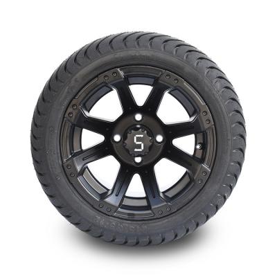 Cina La via Matte Black Wheels a 12 pollici e 215/35-12 del carretto di golf stanca il modello DOT Rated di 4x4 Bolt in vendita