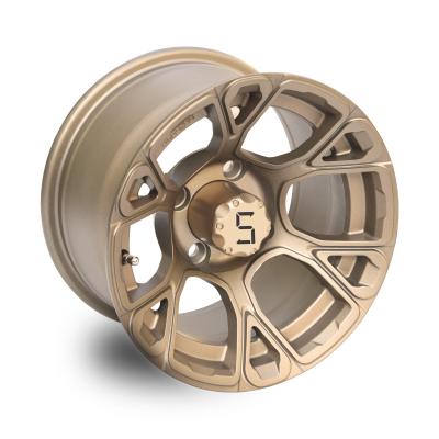Cina Il carretto di golf a 12 pollici spinge il modello 101,6 PCD di -25mm ET bronzeo 4x4 Bolt in vendita