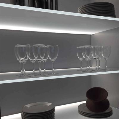 China Smart Glass Shelf Display Cabinet Led Light DC12v Automatically Light Up for sale