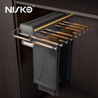 Cina Portapantaloni retrattile con montaggio superiore con guida scorrevole in vendita