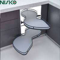 China Magic Swing Corner Cabinet Basket Pull Out System with 360° Rotation and Soft Close - 730-930mm Width, 15-20kg Capacity for sale